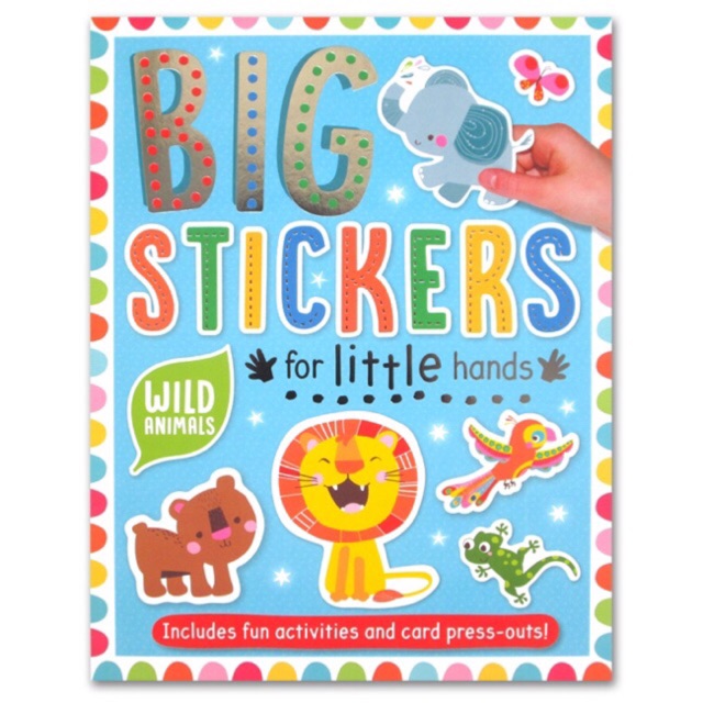 Jual Wild Animals Sticker Activity Book - Big Stickers For Little Hands ...