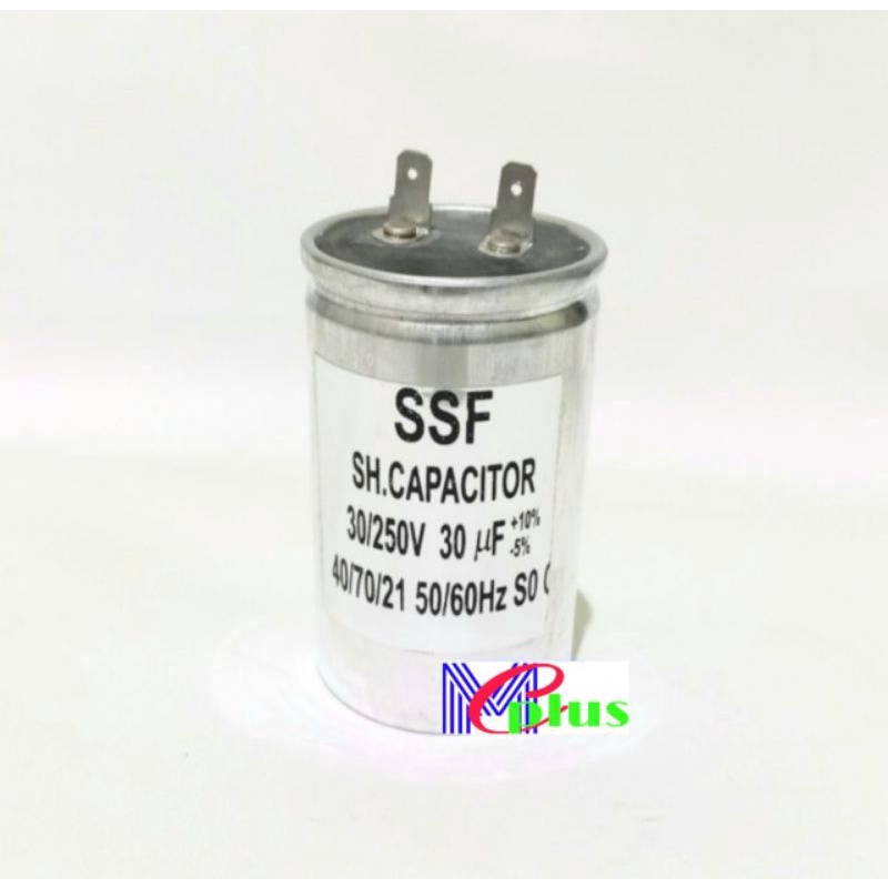 Jual Kapasitor Pompa Air 30 uf/250 V 2 Socket Body Alumunium/Capacitor ...