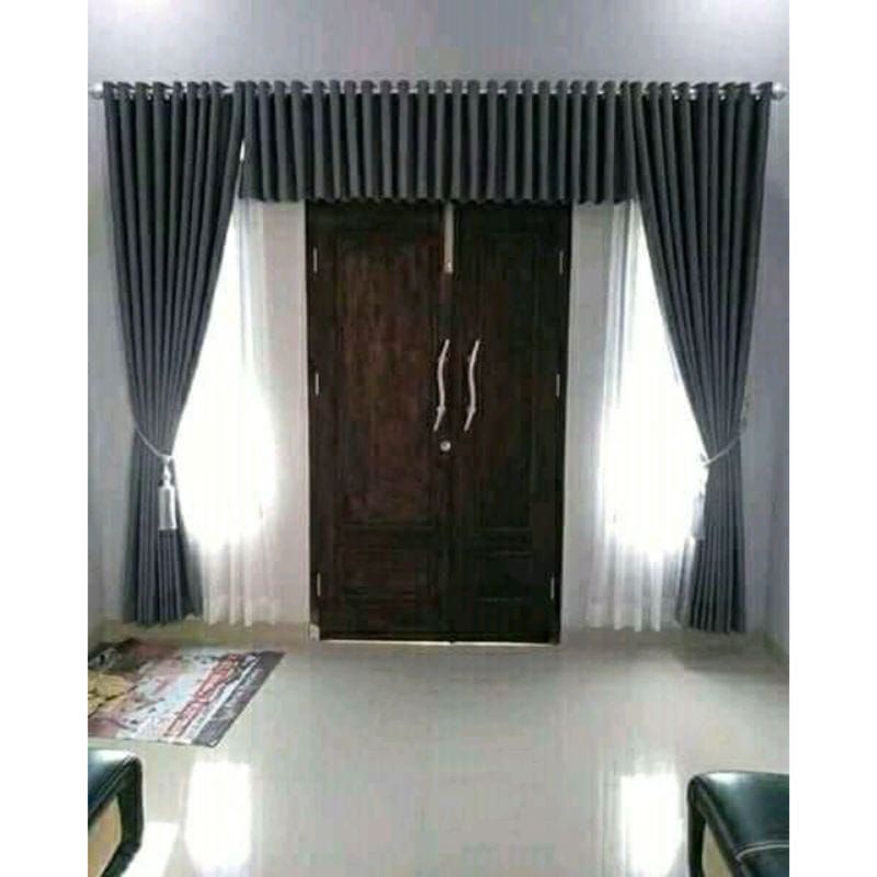 Jual poni gorden atas jendela minimalis model smokring | Shopee Indonesia