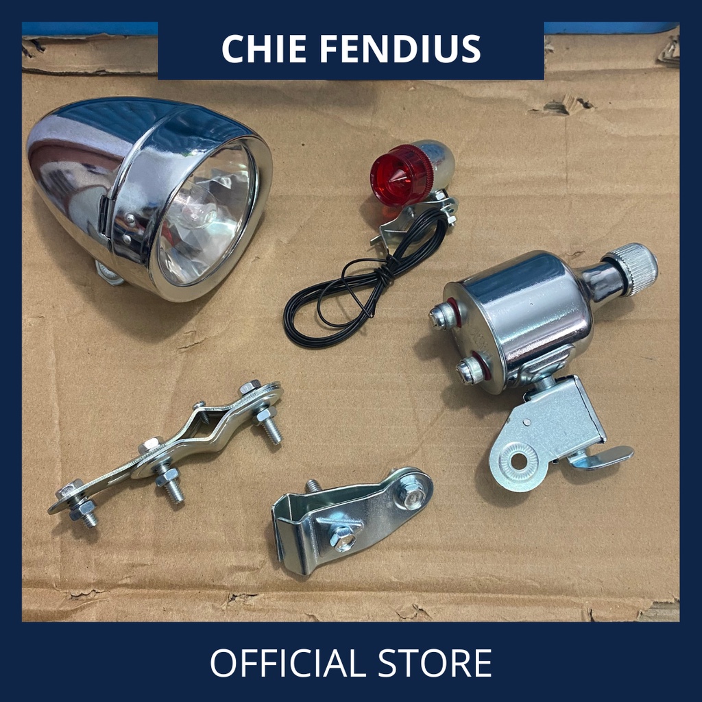 Jual Lampu Sepeda Onthel Dinamo 6 Watt Chrome Jadul | Shopee Indonesia