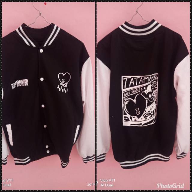 Jual Jaket/varsity BTS bt21 tata dan mang | Shopee Indonesia