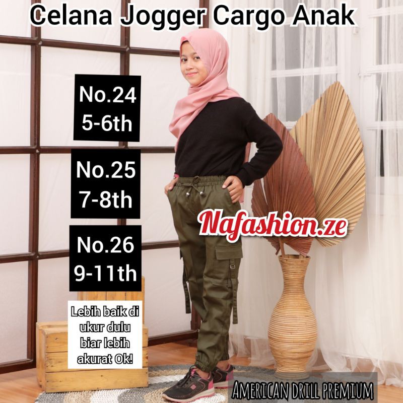 Jual CELANA CARGO ANAK / CARGO ANAK / CARGO PANTS ANAK PEREMPUAN ...