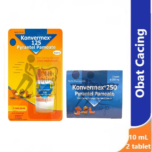 Jual Konvermex Sirup 125 mg @ 10 mL & Konvermex Tablet 250 mg @ 2 tab ...