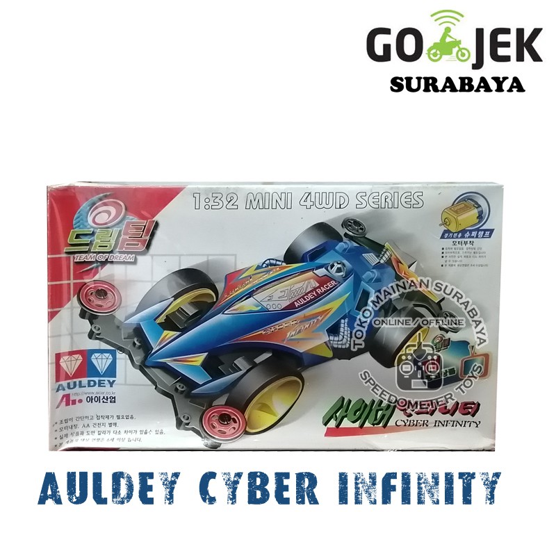 Jual Mainan Langka Auldey Skala 1:32 Mini 4WD Series | Mainan Mobil ...