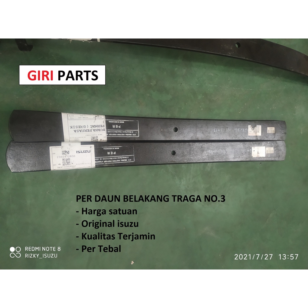 Jual PER DAUN BELAKANG ISUZU TRAGA NO.3 | Shopee Indonesia