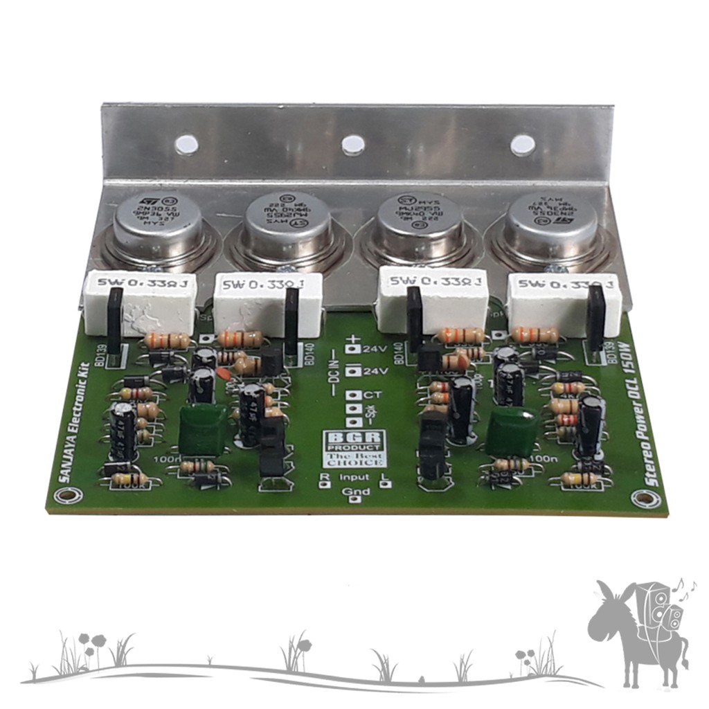 Jual KIT POWER OCL STEREO 150W 150WATT TRANSISTOR TIP41/42 KIT POWER ...