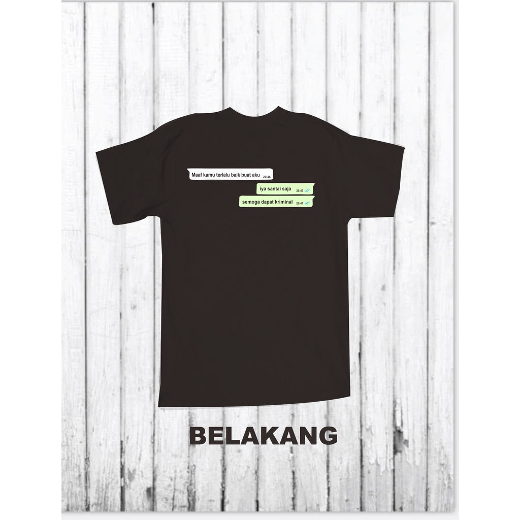 Jual Kaos Baju WHATSAPP CHAT PACAR KATA UNIK Custom Kaos Distro, Bisa ...