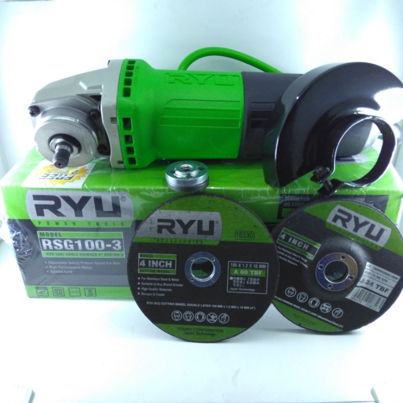 Jual Mesin Gerinda Tangan RYU / Angle Grinder RYU RSG 100-3 | Shopee Indonesia