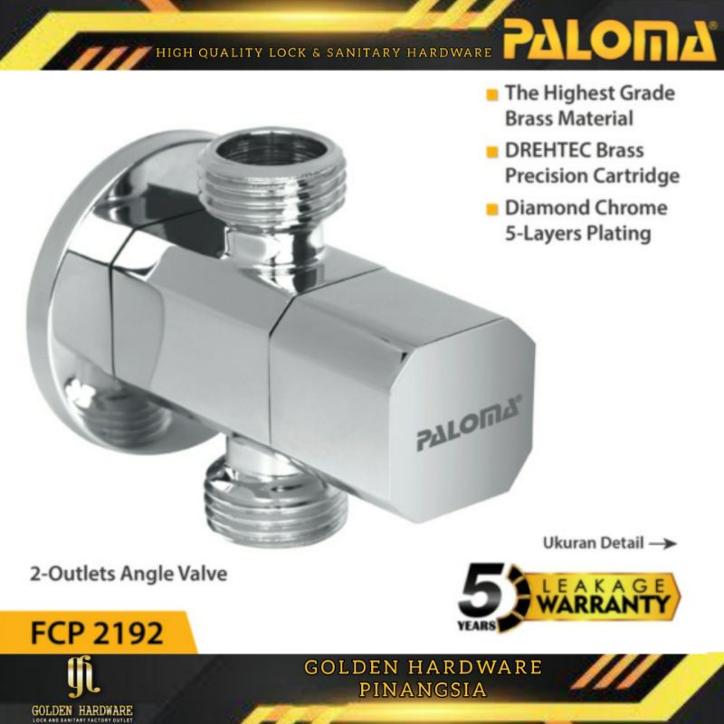 Jual PALOMA STOP KERAN CABANG STOP KRAN TOILET " T " 1/2 INCH KRAN AIR ...