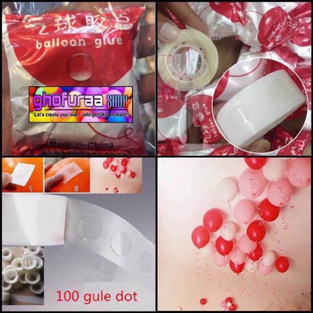 Jual LEM BALON / BALLON GLUE DOT /ALTERNATIF PENGGANTI GAS HELIUM by ...