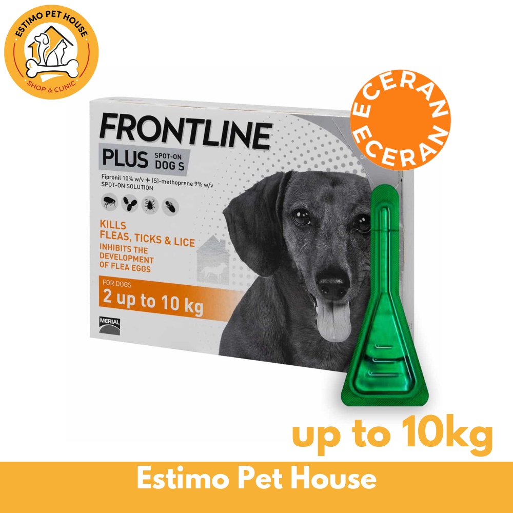 Jual FRONTLINE PLUS DOGS Up to 10kg Obat Kutu Tetes Anjing (Eceran ...