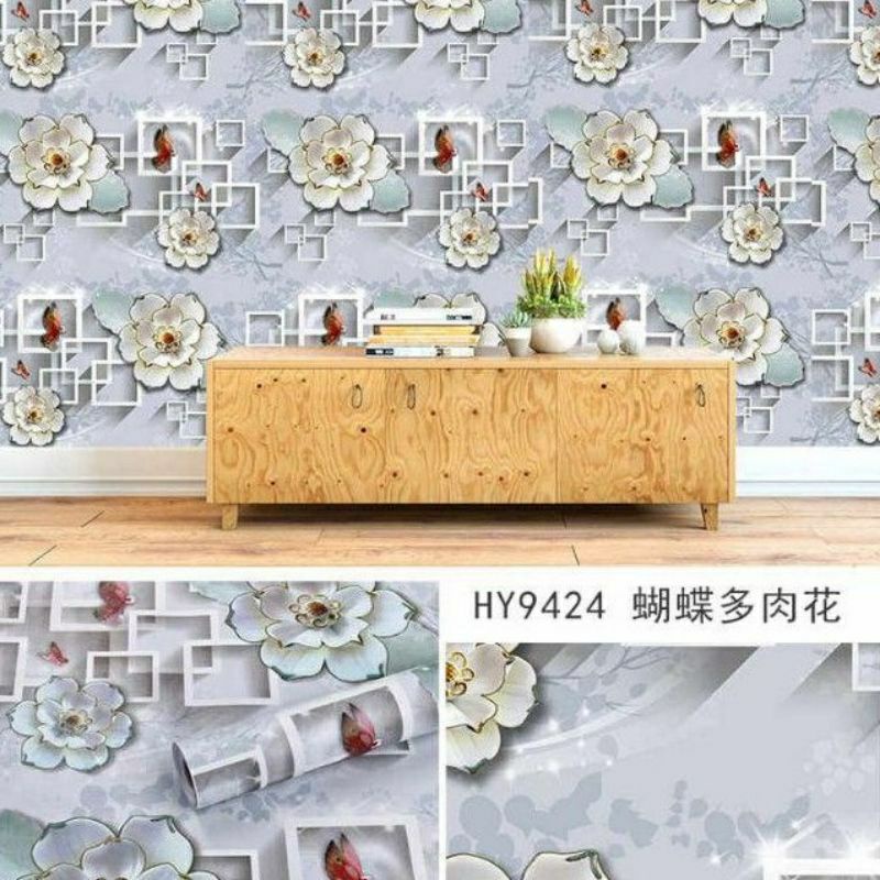 Jual Wallpaper Dinding Bunga 3D Cantik | Shopee Indonesia