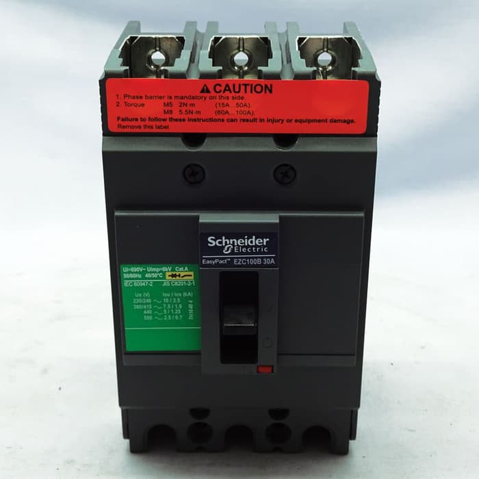 Jual MCCB Breaker EZC100B 30A 3P 7.5KA Schneider | Shopee Indonesia