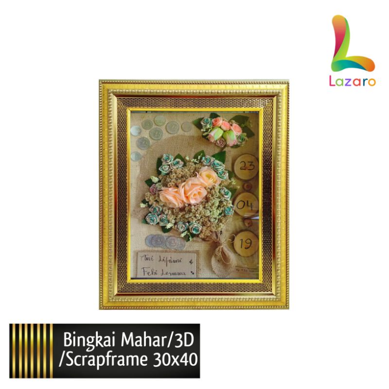 Jual Bingkai 3D Bingkai Boks Bingkai Mahar Bingkai Seserahan Frame ...