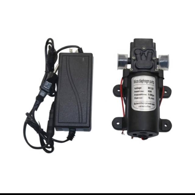 Jual Pump 12 volt DC, single pump misting jet, pompa DC 12 volt 60 watt ...