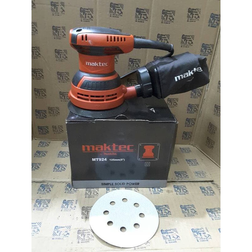 Jual Mesin Amplas Orbital Sander Maktec Mt924 Mt 924 | Shopee Indonesia