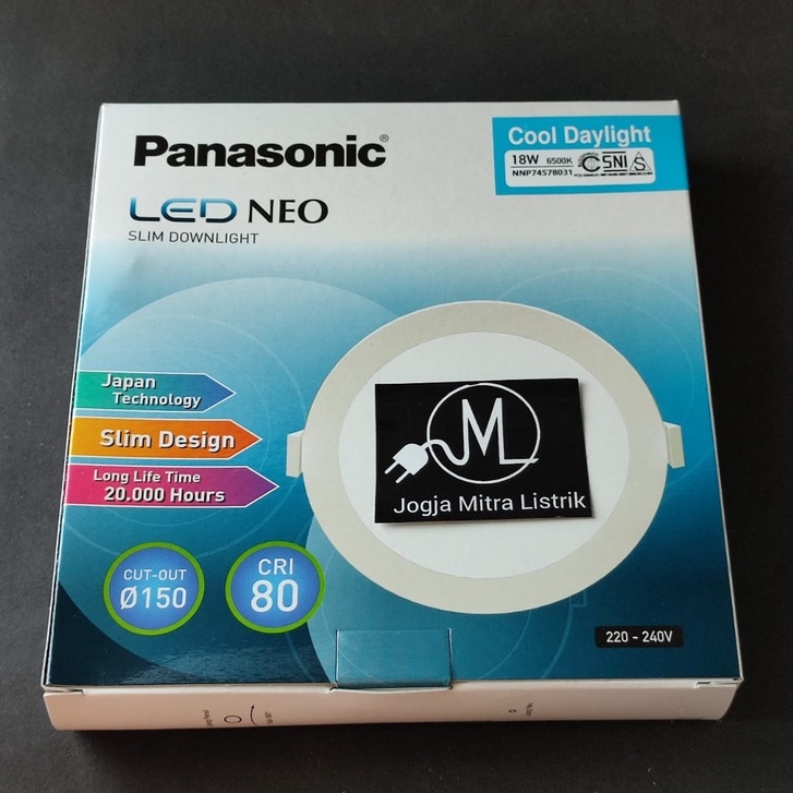 Jual LAMPU DOWNLIGHT LED PANEL PANASONIC IB NEO SLIM 18 WATT | Shopee ...