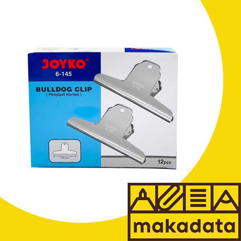 Jual KLIP PENJEPIT KERTAS / BULLDOG CLIP JOYKO 6-145 MURAH | Shopee ...