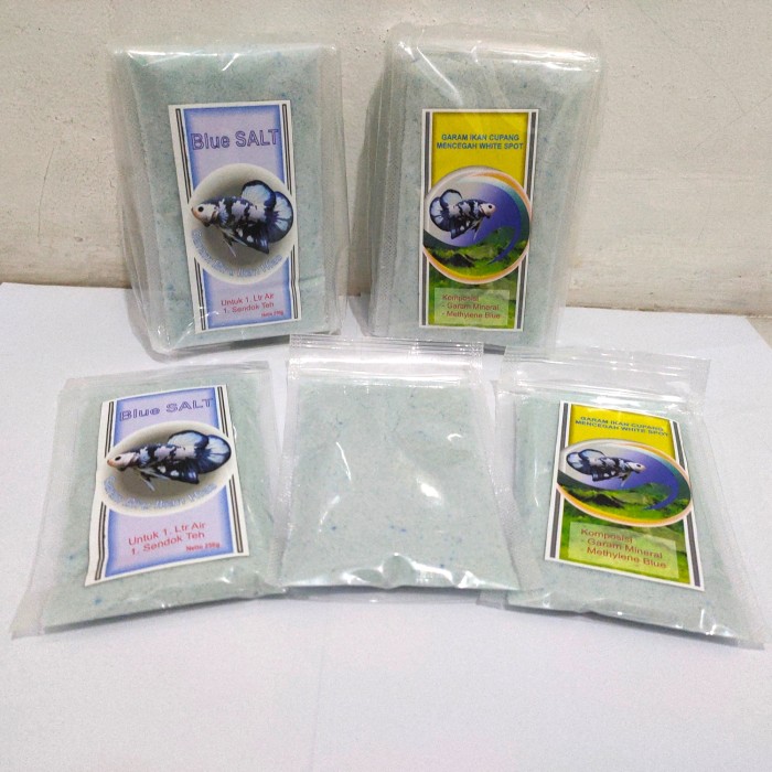 Jual garam biru ikan hias/garam halus blue salt 250gr | Shopee Indonesia