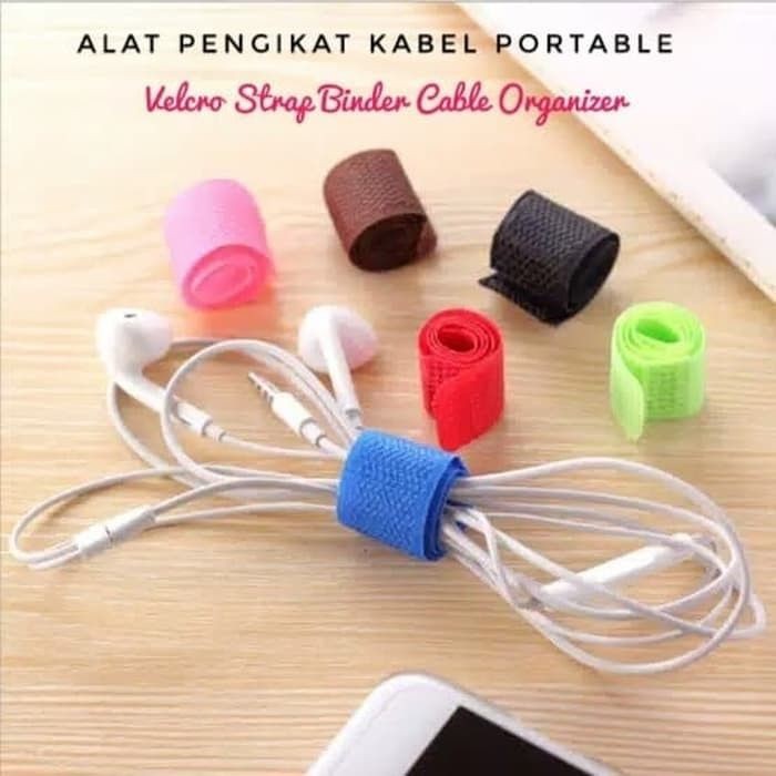 Jual AH Shop Perekat Kabel komputer Velcro strap binder cable / klip ...