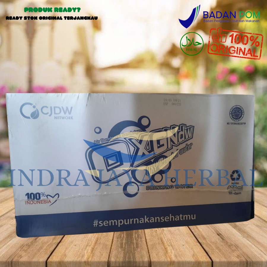 Jual Air Oksigen AIR OXY Original 100% CJDW Oxygen Drinking Water 1 Dus ...