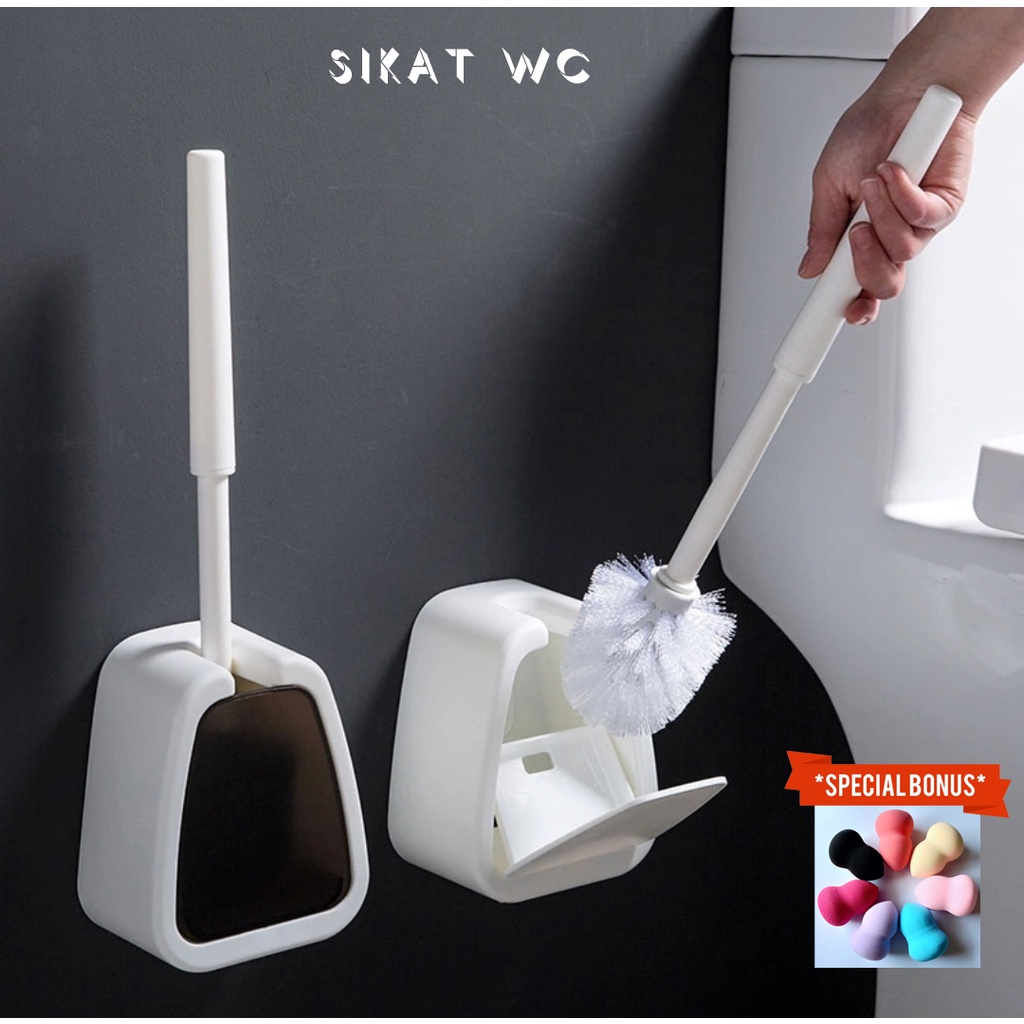 Jual CA 02 Sikat WC Toilet Brush Tempel Di Dinding | Shopee Indonesia
