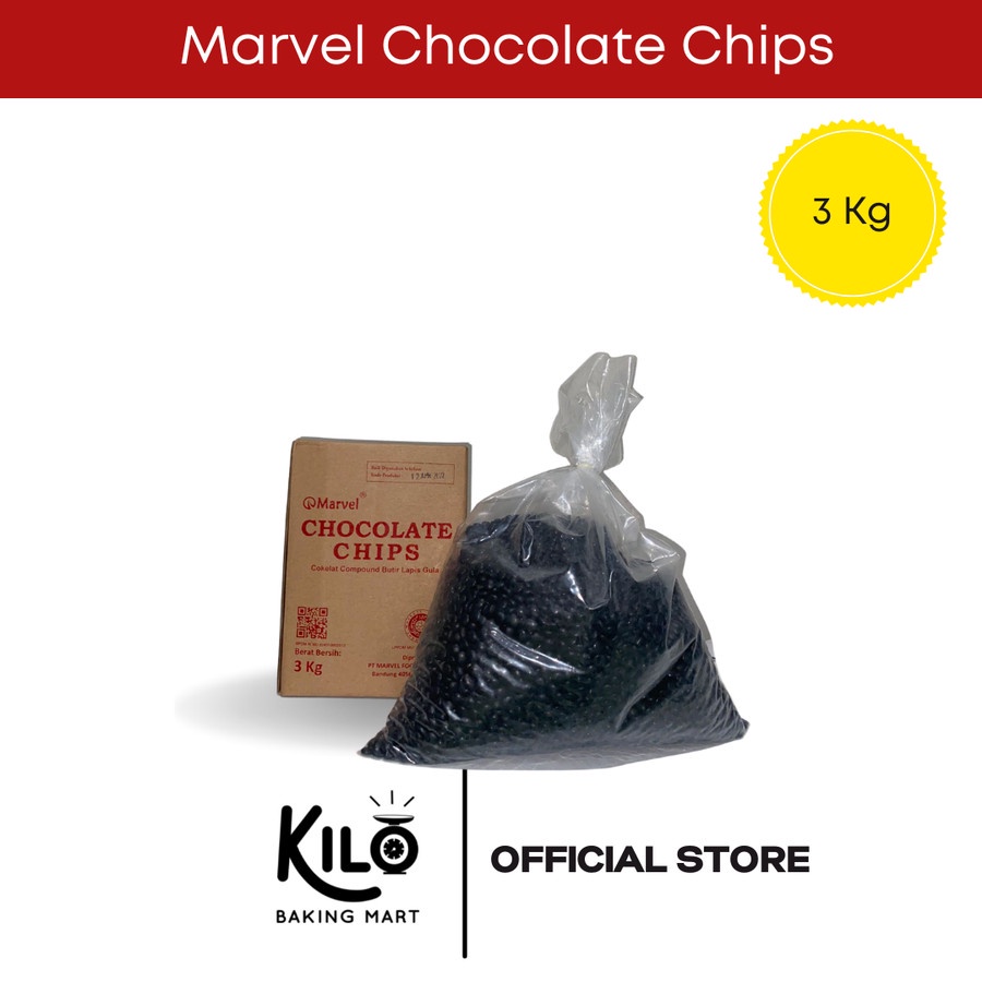 Jual CHOCO CHIPS SCANDIA MARVEL SLICES - CHOCO CHIPS COKELAT 3KG ...