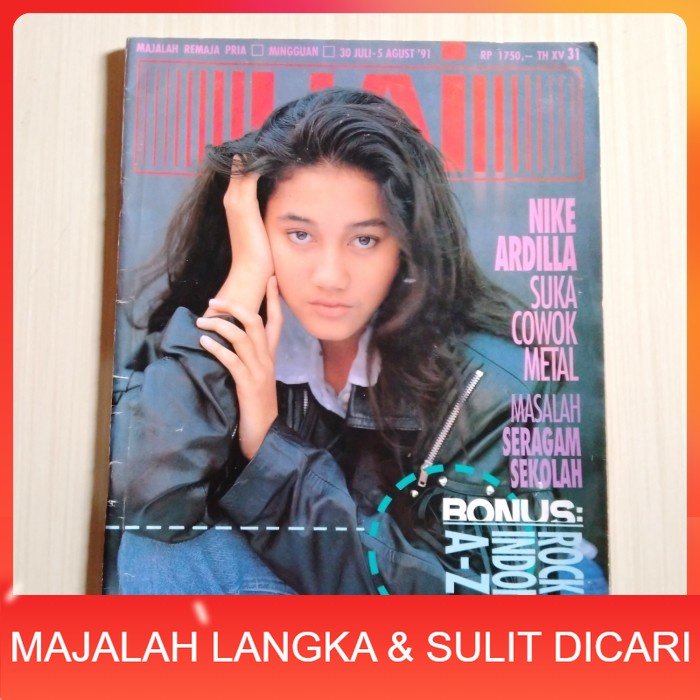 Jual Majalah HAI No.31 Jul 1991 NIKE ARDILLA + BONUS ROCK INDONESIA A-Z Langka | Shopee Indonesia