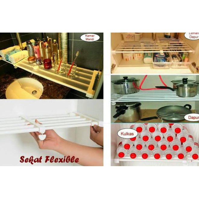 Jual Alat Penyekat Lemari / Alat Sekat Laci / Fleksibel Ukuran Large ...