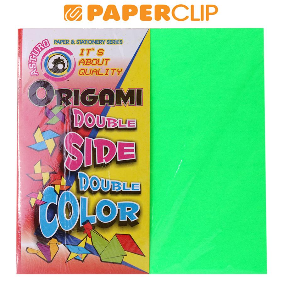 Jual KERTAS LIPAT ASTURO 16X16 DOUBLE SIDE COLOR | Shopee Indonesia