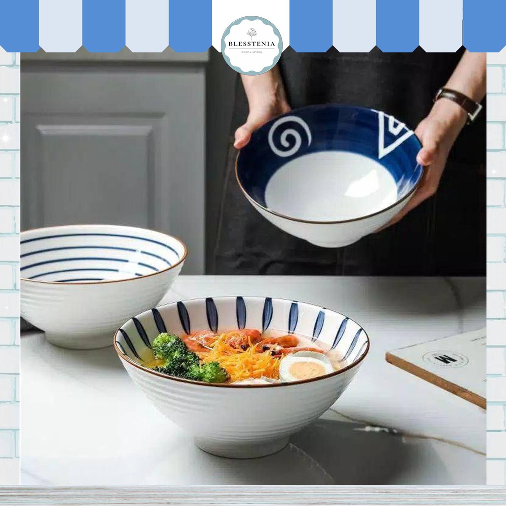 Jual Blesstenia - Mangkok keramik ramen model jepang | ramen bowl ...