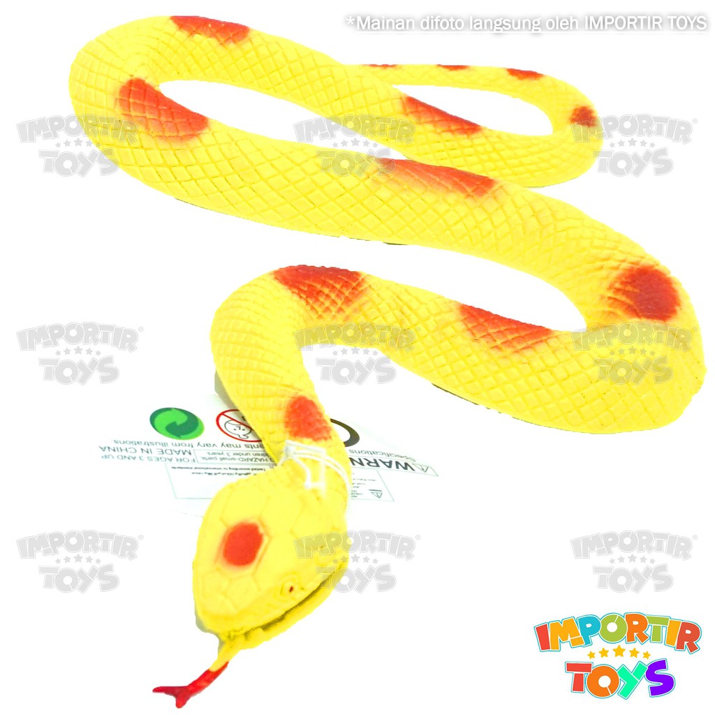 Jual Mainan Ular Replika Karet SOFT PASTERN SNAKE ANIMAL PLANET MAGICAL ...