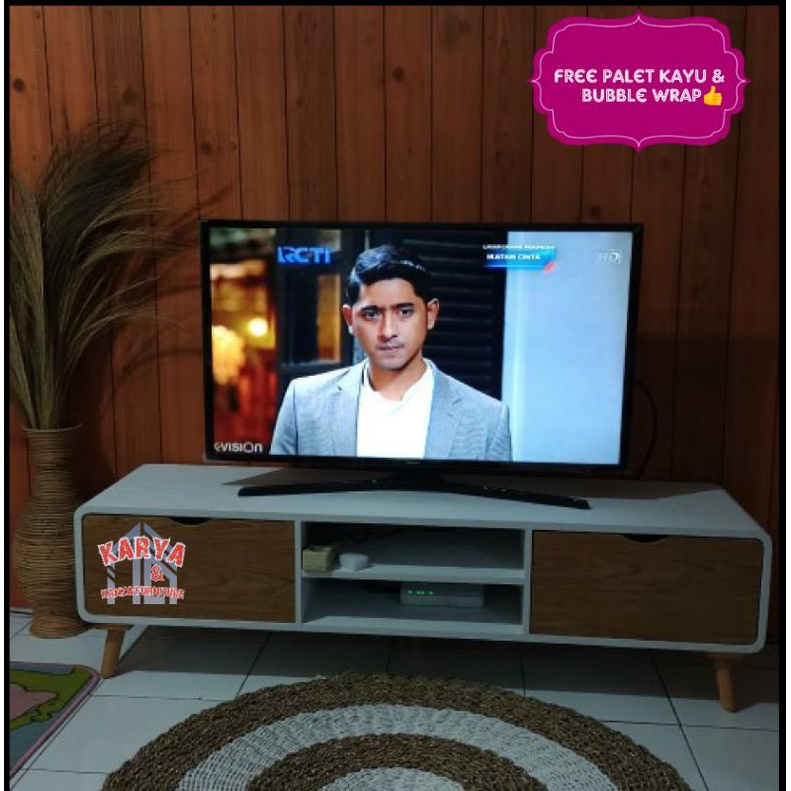 Jual MEJA TV TERBARU OVAL 2 LACI Minimalis | Shopee Indonesia