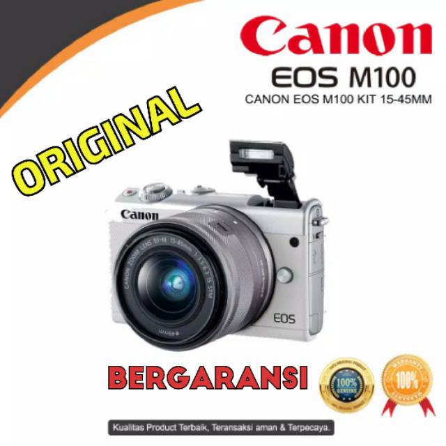 Jual CANON EOS M100 KIT 15-45MM HARGA PROMO - KAMERA | Shopee Indonesia