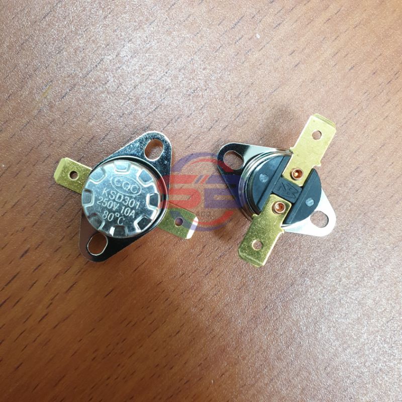 Jual TERMOSTAT / THERMOSTAT KSD301 250V 10A 80C DERAJAT / 80°C (3pcs) | Shopee Indonesia