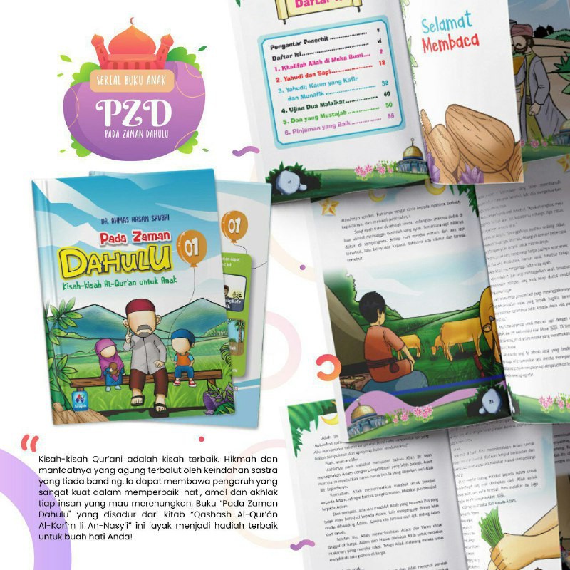 Jual Buku Pada Zaman Dahulu Kisah-kisah Nabi Dalam Al-Qur'an Untuk Anak (Harga 6 Jilid) | Shopee ...