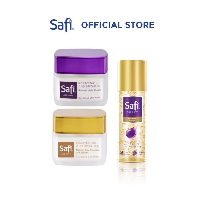 Jual SAFI AGE DEFY MOISTURIZER PACK ( Day 25gr + Night 25gr + Gold ...