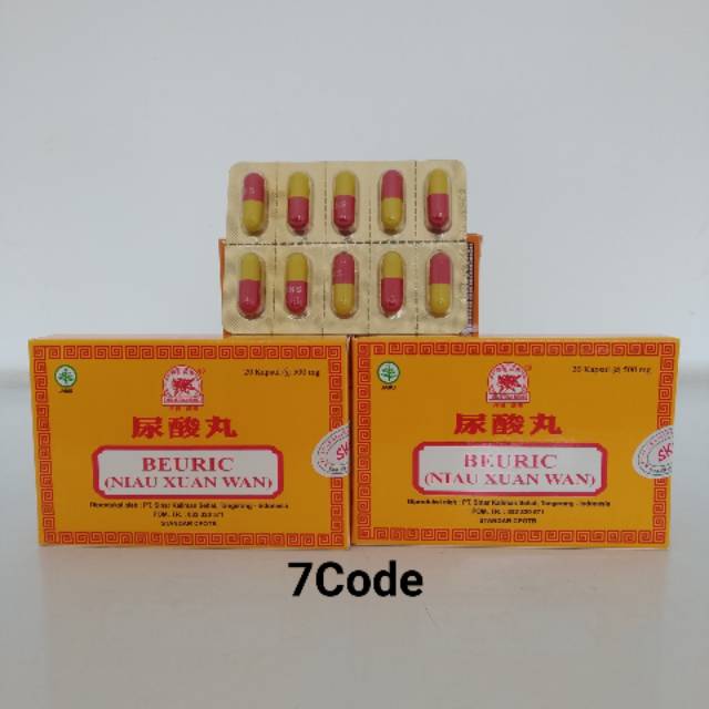 Jual Beuric ( Niau Xuan wan) dus strip 20s - untuk asma urat dan ...