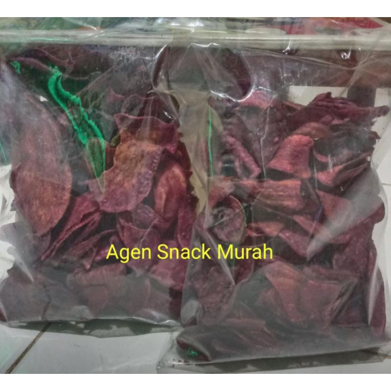 Jual Kripik Ubi Ungu 200gr/Keripik Ubi Ketela Ungu Lezat/Renyah/Agen ...