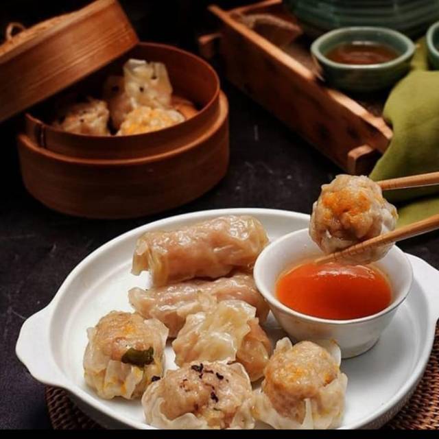 Jual Dimsum Mix, kepiting, jamur, ayam, smoked beef 10pc | Shopee Indonesia