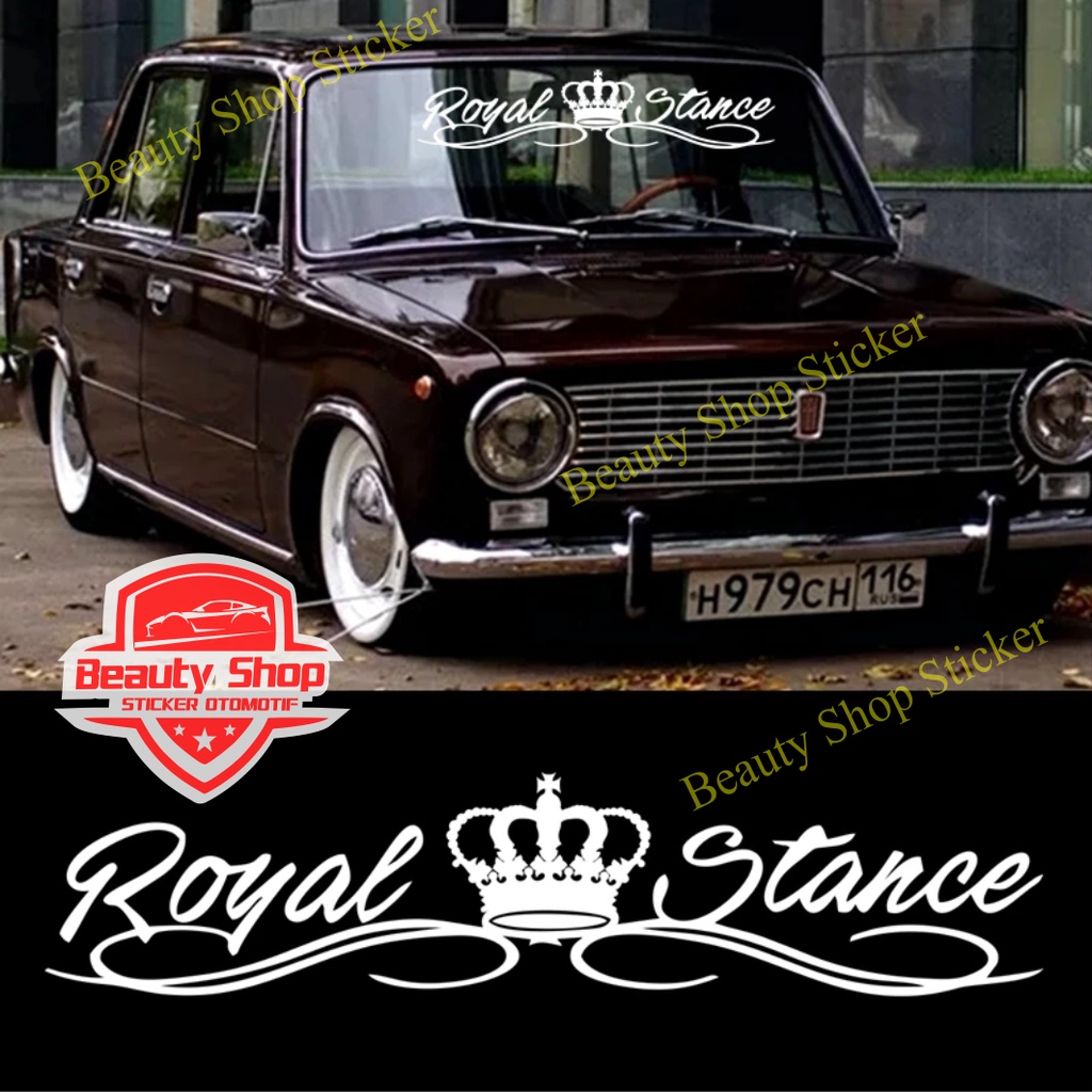 Jual Stiker Kaca Mobil Royal Stance Sticker Mobil Jdm Kaca Shopee 2974