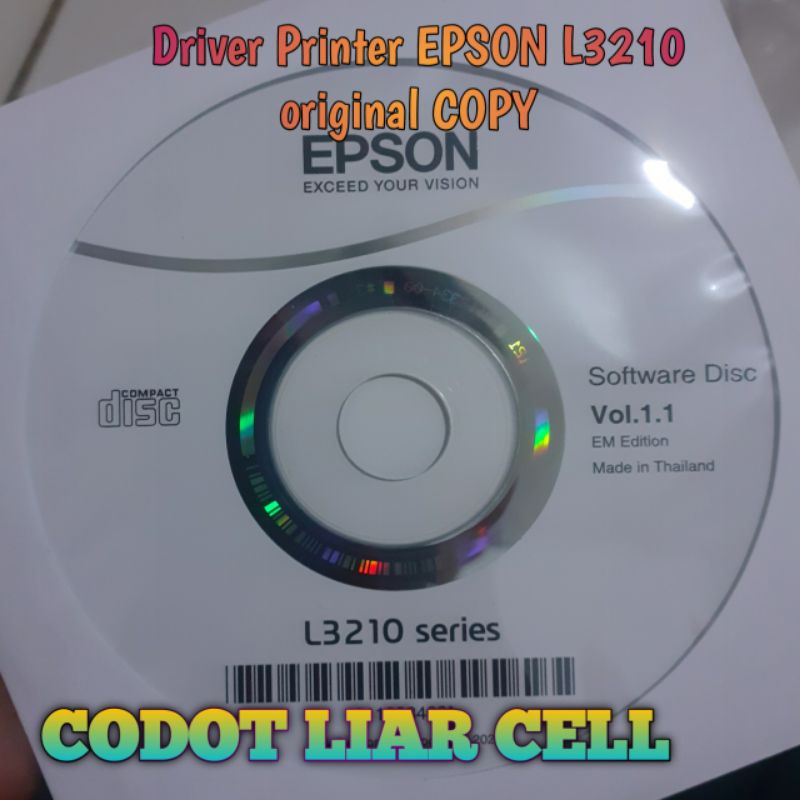 Jual CD DRIVER PRINTER EPSON ECOTANK L3210 ORIGINAL COPY | Shopee Indonesia