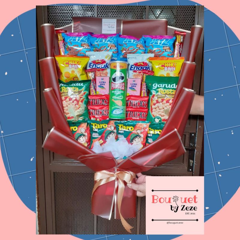 Jual Bouquet snack| Snack bouquet| Buket snack| Bucket snack | Shopee ...