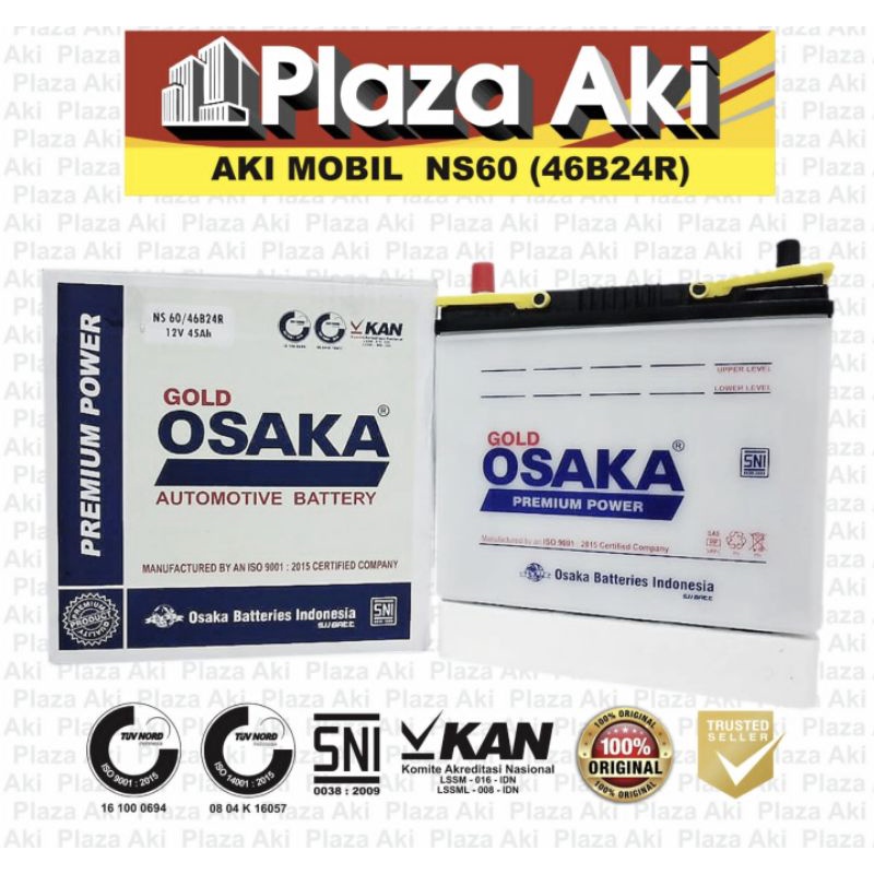 Jual Aki Mobil NS60 46B24R TOYOTA Avanza Rush Veloz SUZUKI Swift Carry DAIHATSU Xenia Terios ...