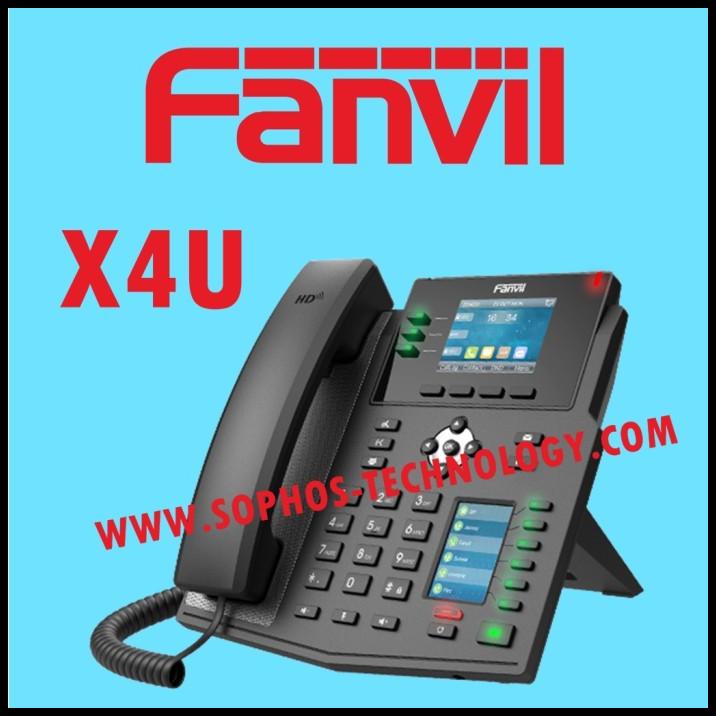 Jual Ip Phone Color Fanvil X4U - 12 Sip Lines - Poe ( Without Adaptor ) | Shopee Indonesia