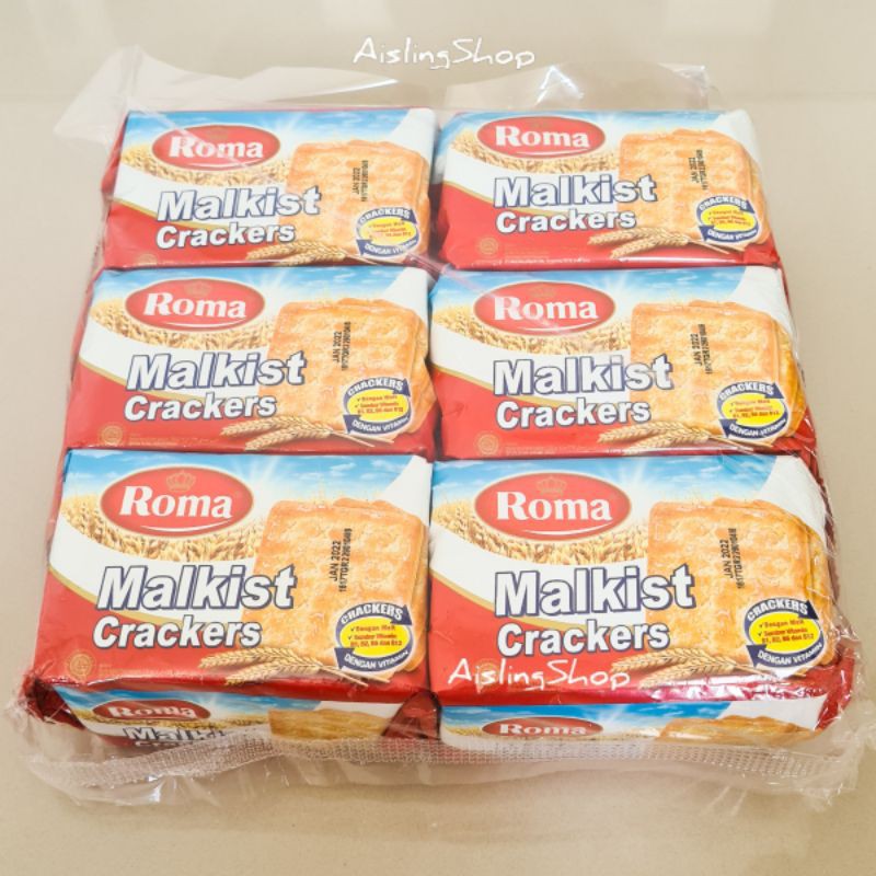 Jual Roma Malkist Crackers 105 gram (6×105gr) | Shopee Indonesia