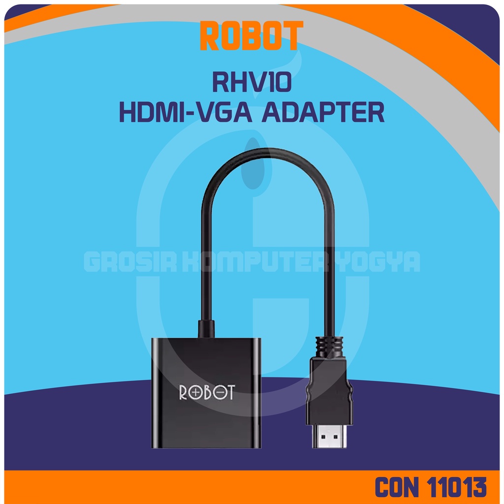 Jual Robot RHV10 HDMI to VGA Adapter 1080P Plug & Play Converter ...