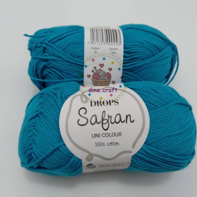 Jual Benang Drops Safran Turquoise (30) | Shopee Indonesia