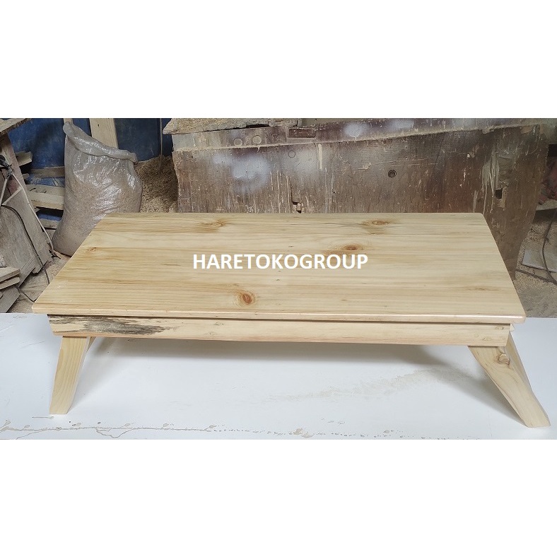 Jual MEJA LIPAT LESEHAN 100X50X35CM SUDAH DIVERNIS | Shopee Indonesia