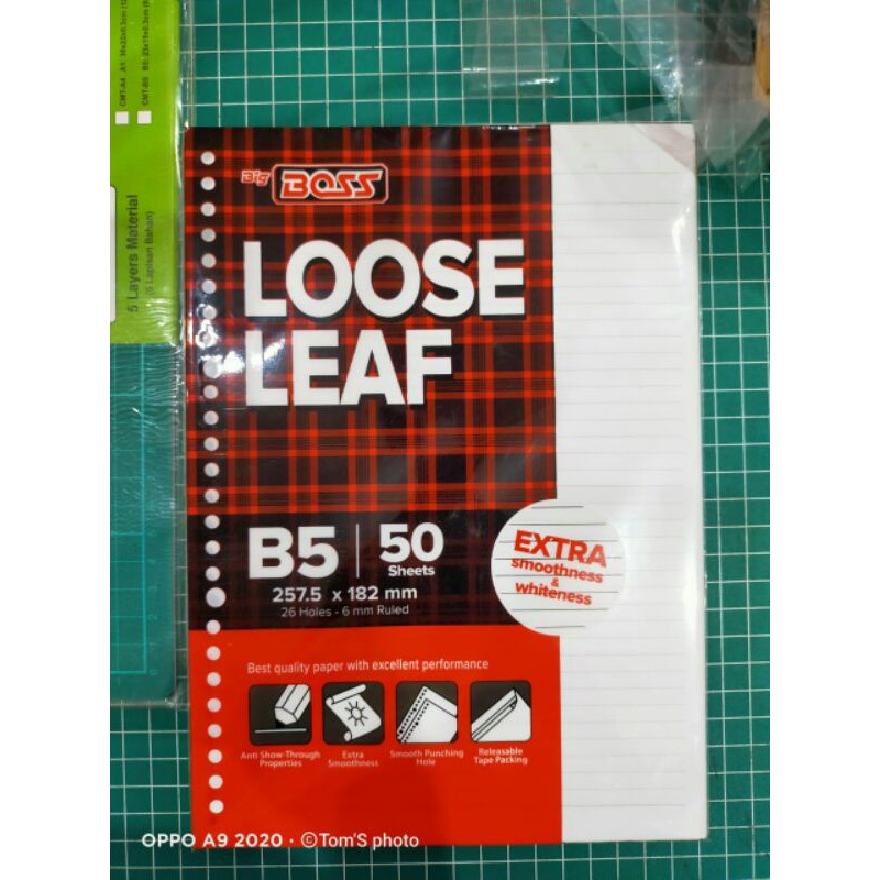 Jual Kertas Binder Loose Leaf Big Boss B5 isi 50 lembar | Shopee Indonesia